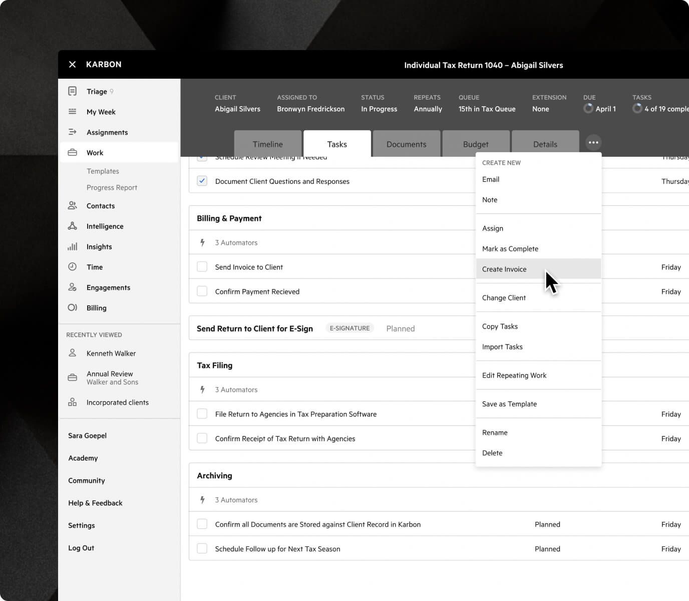 Practice Management for Tax Firms | Karbon