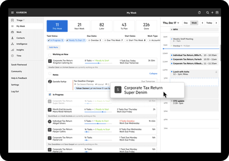 Calendar Integration for Accounting Firms | Karbon